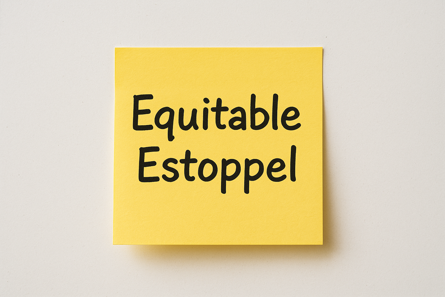 What is that Word Wednesdays - Equitable Estoppel